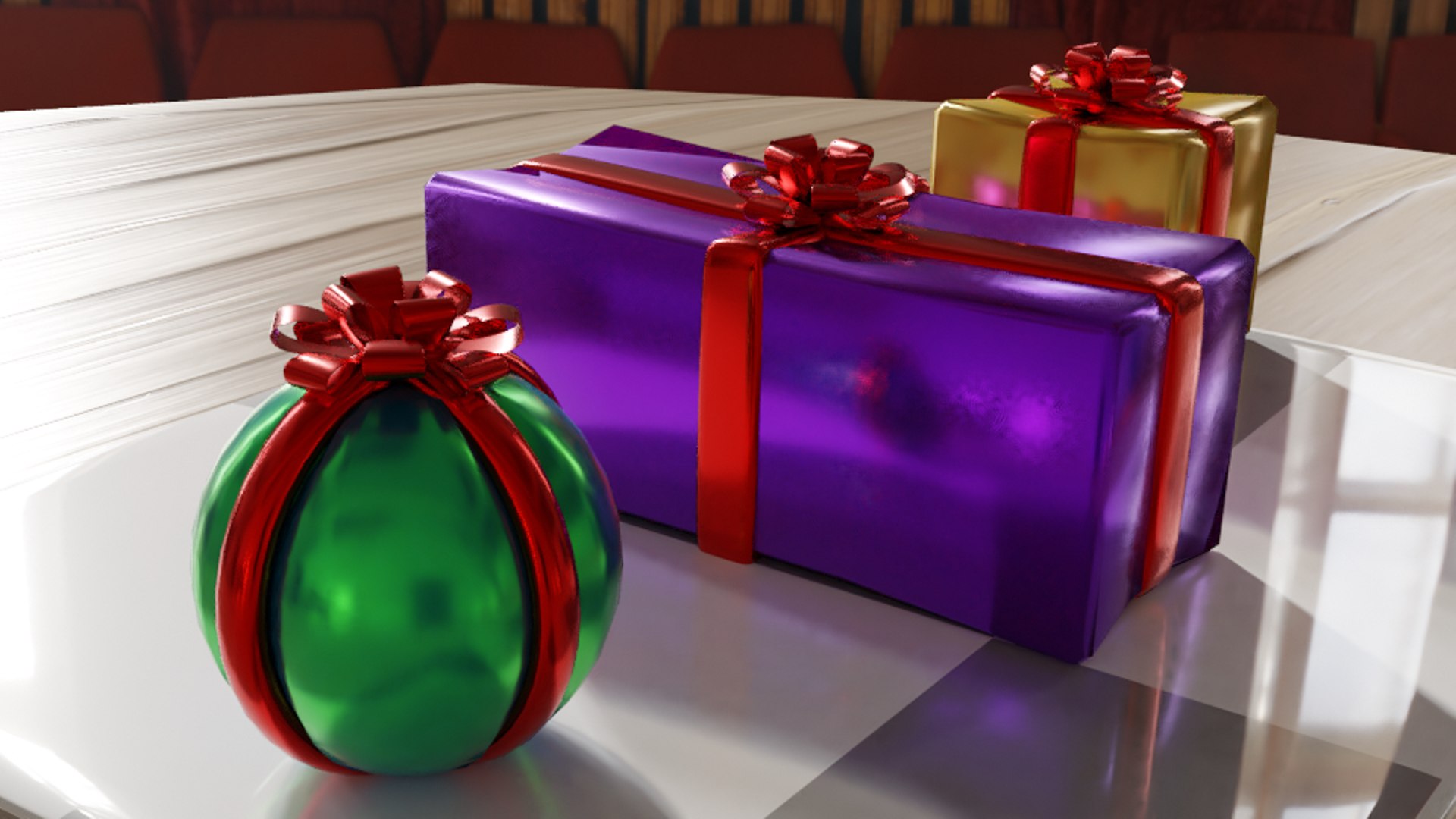 3D GIFT - THREE DIFFERENT DESIGNS VR AR Low-poly 3d Model Model ...