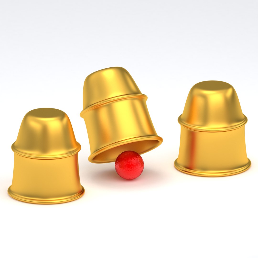 Ball Guessing Game Gold Model - TurboSquid 2279067