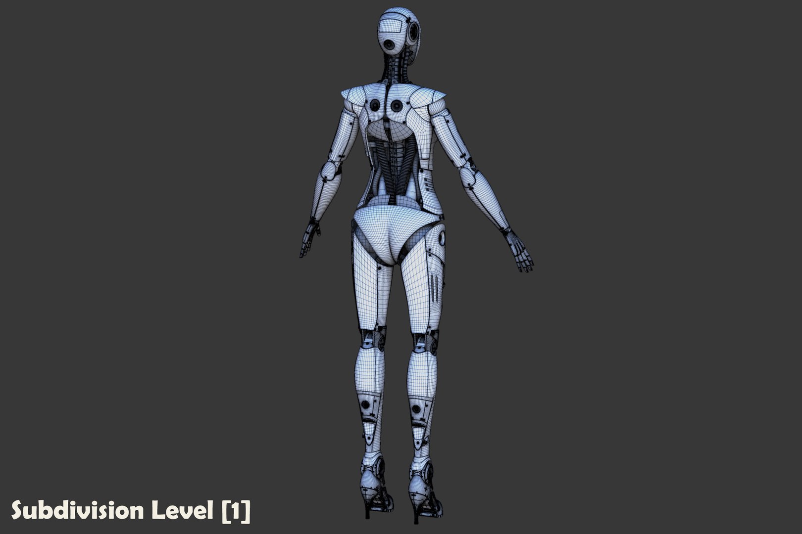 3D female robot model - TurboSquid 1331220