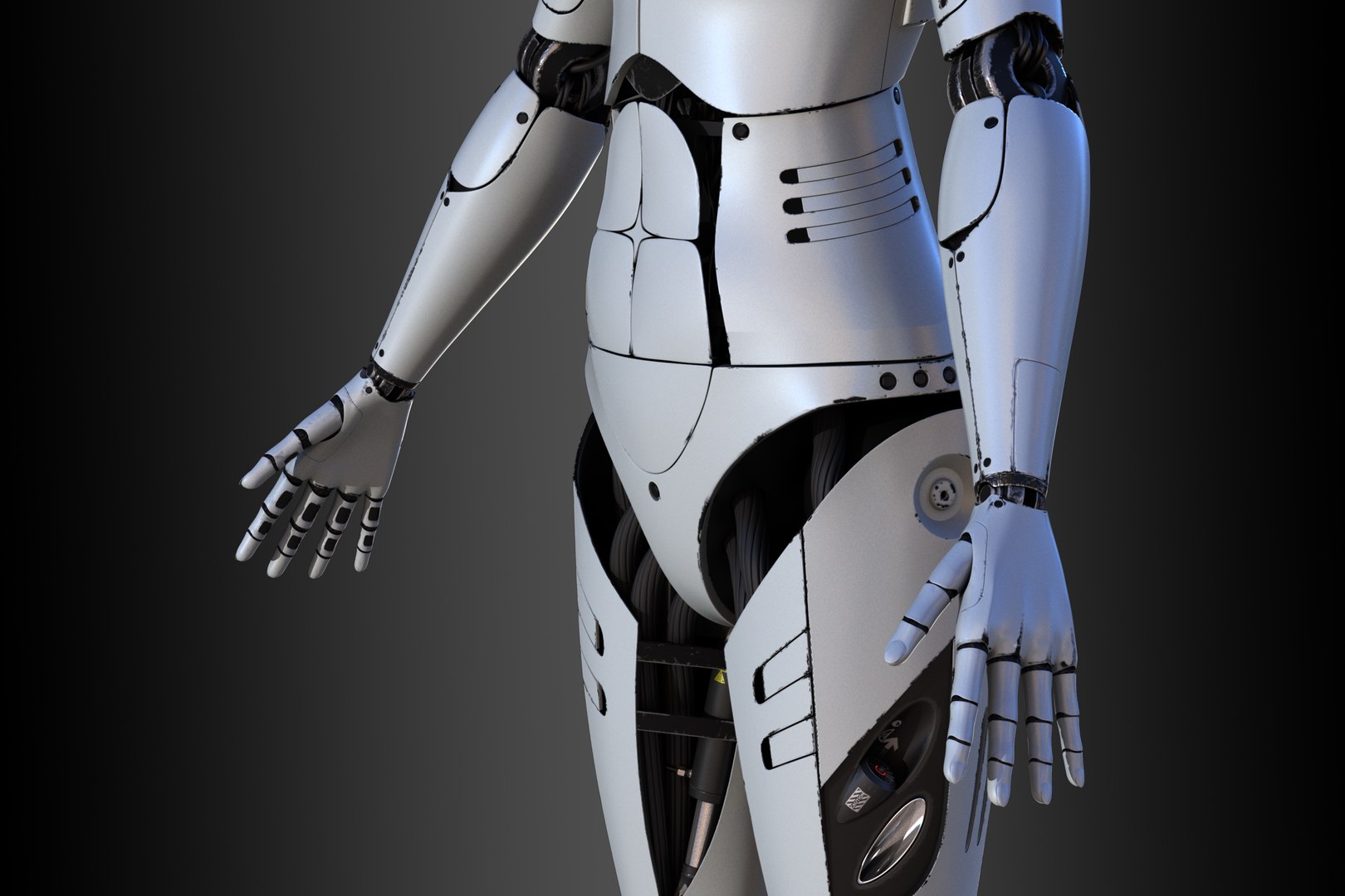 3D female robot model - TurboSquid 1331220