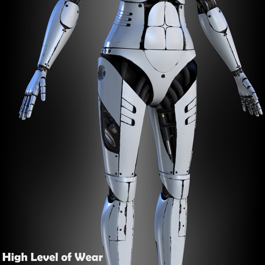 3D female robot model - TurboSquid 1331220