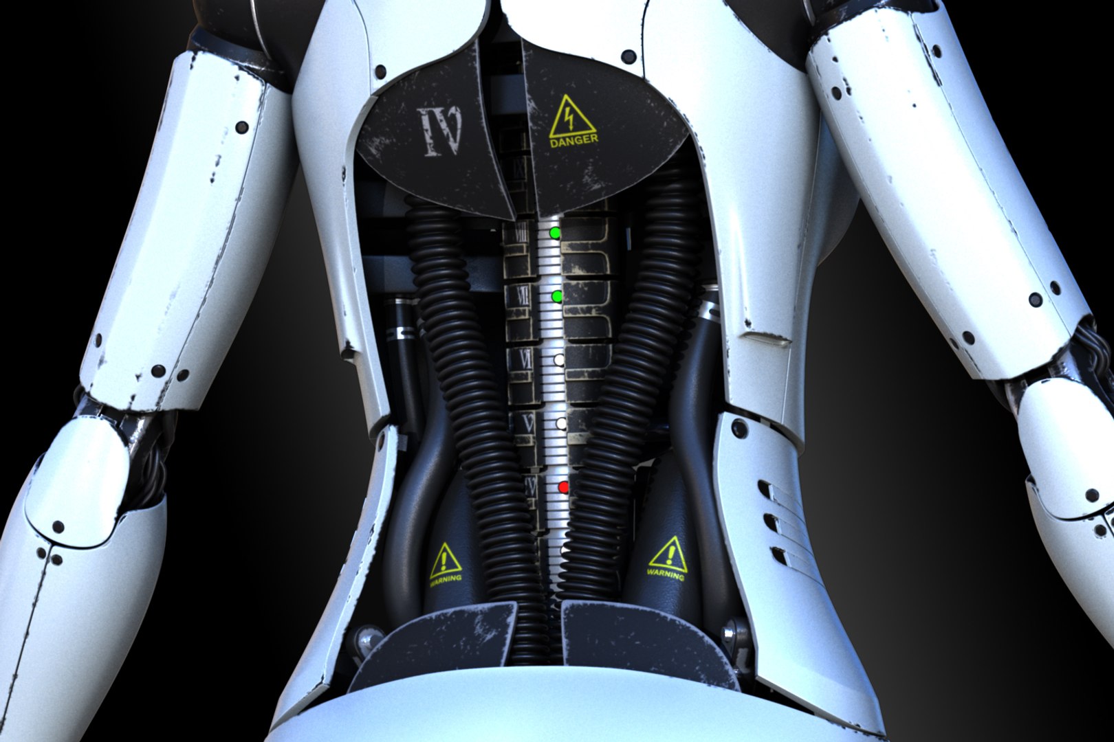 3D female robot model - TurboSquid 1331220