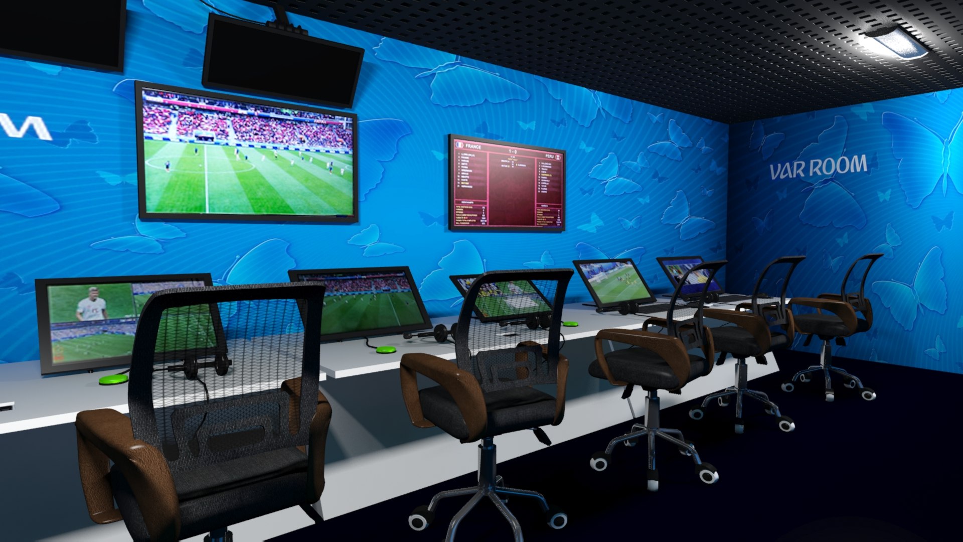 3D Soccer VAR Room Model - TurboSquid 2109454