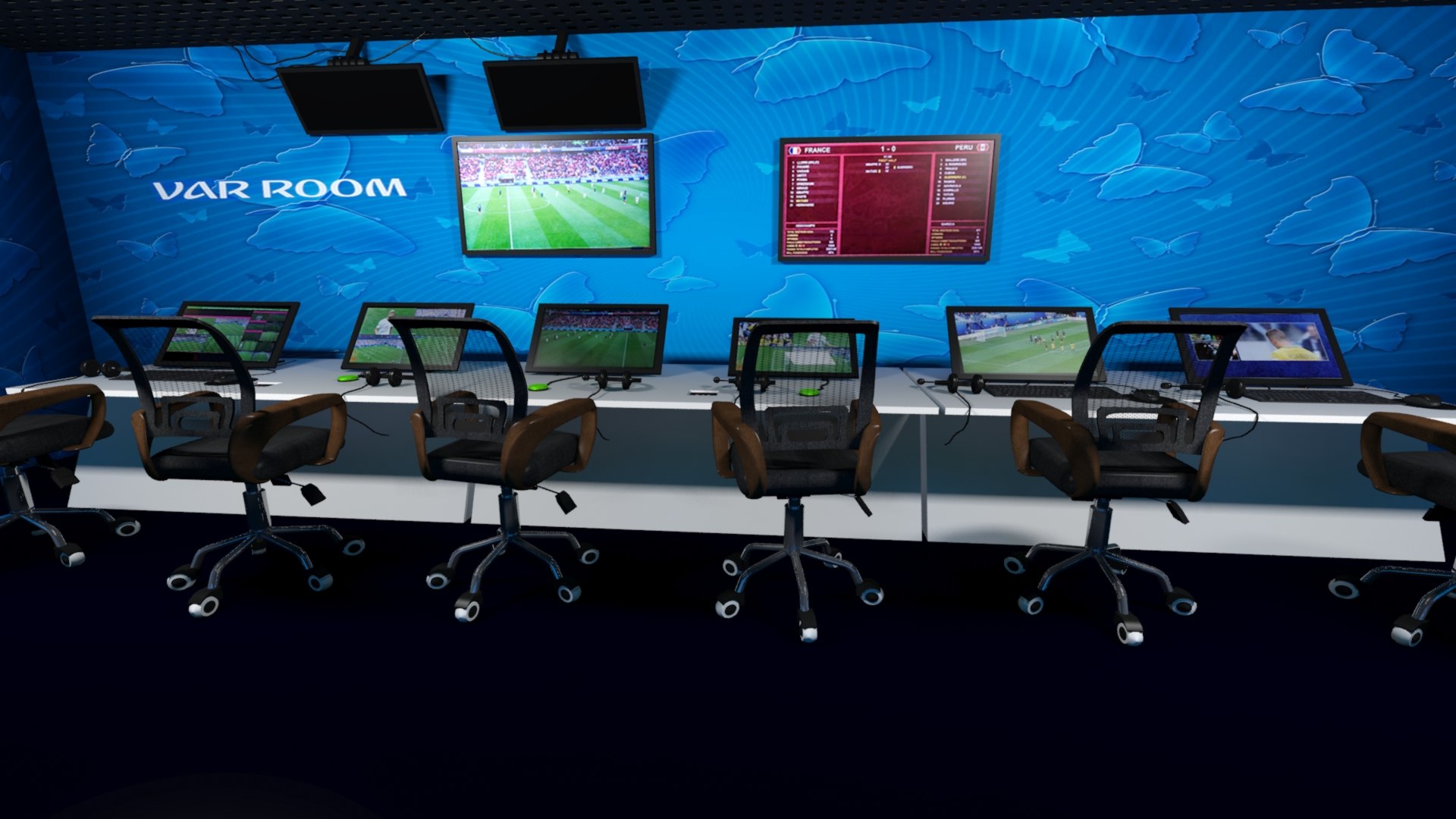 3D Soccer VAR Room Model - TurboSquid 2109454