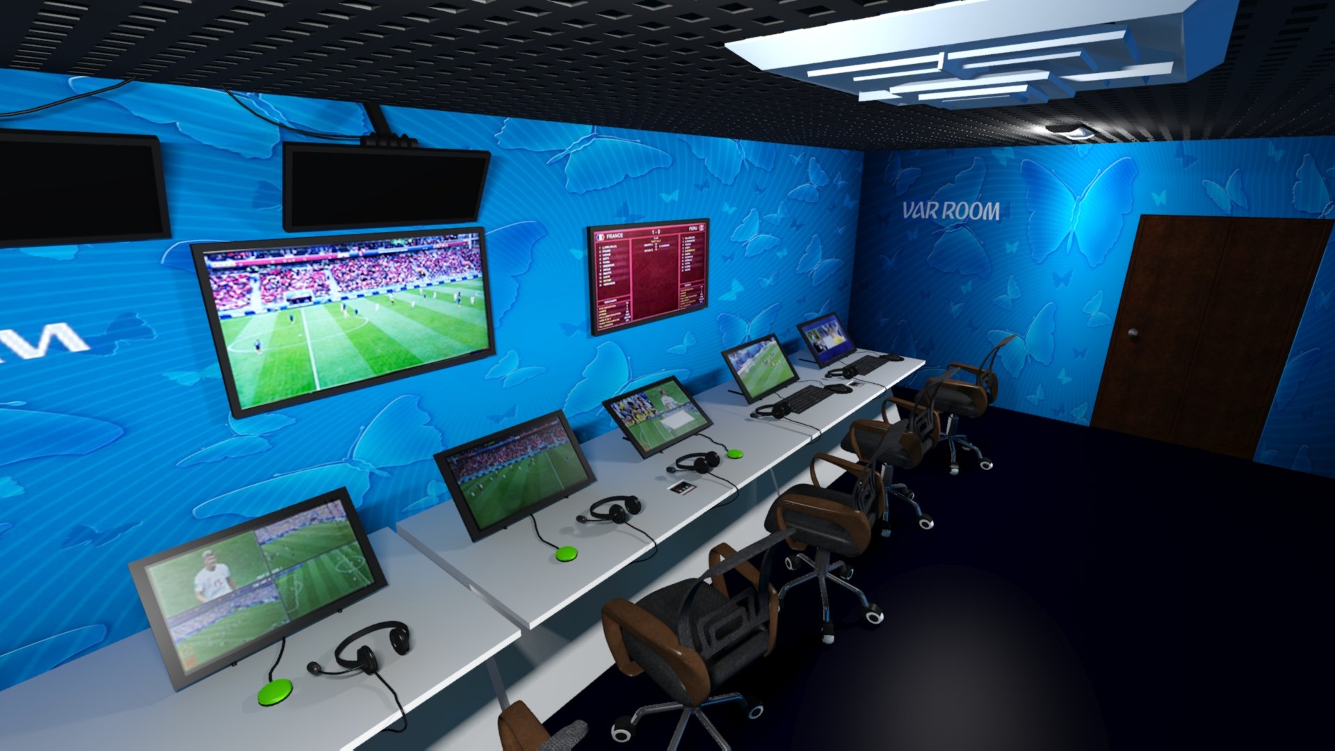 3D Soccer VAR Room Model - TurboSquid 2109454