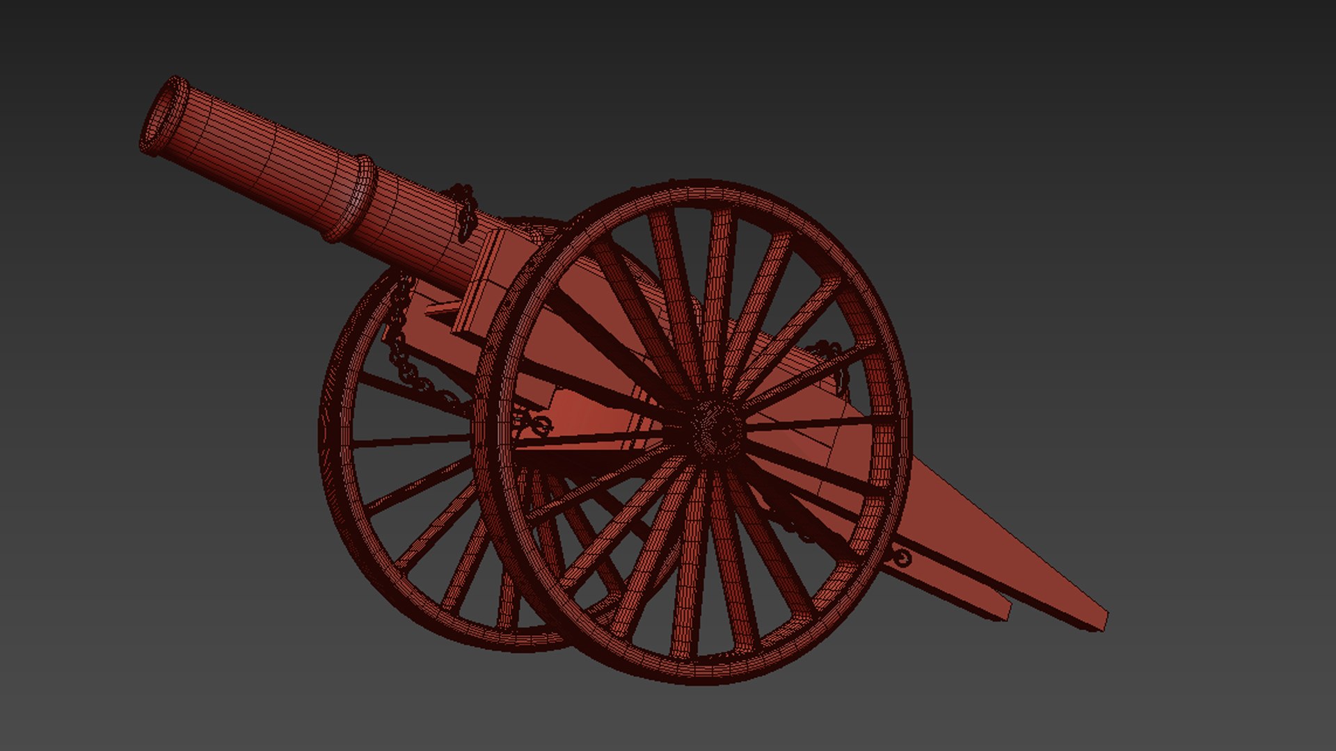 3D Cannon - TurboSquid 1791256