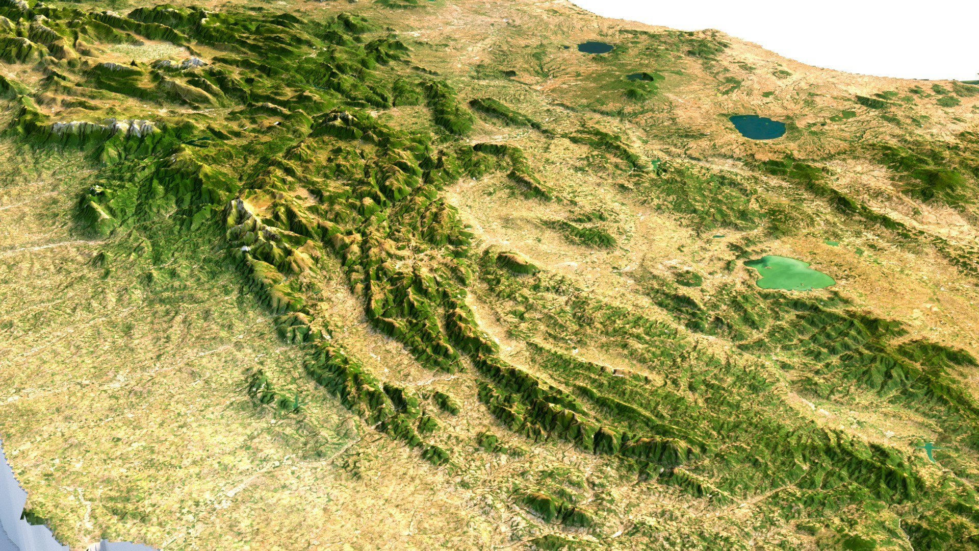 Italy Terrain Map 3D Model - TurboSquid 2336195