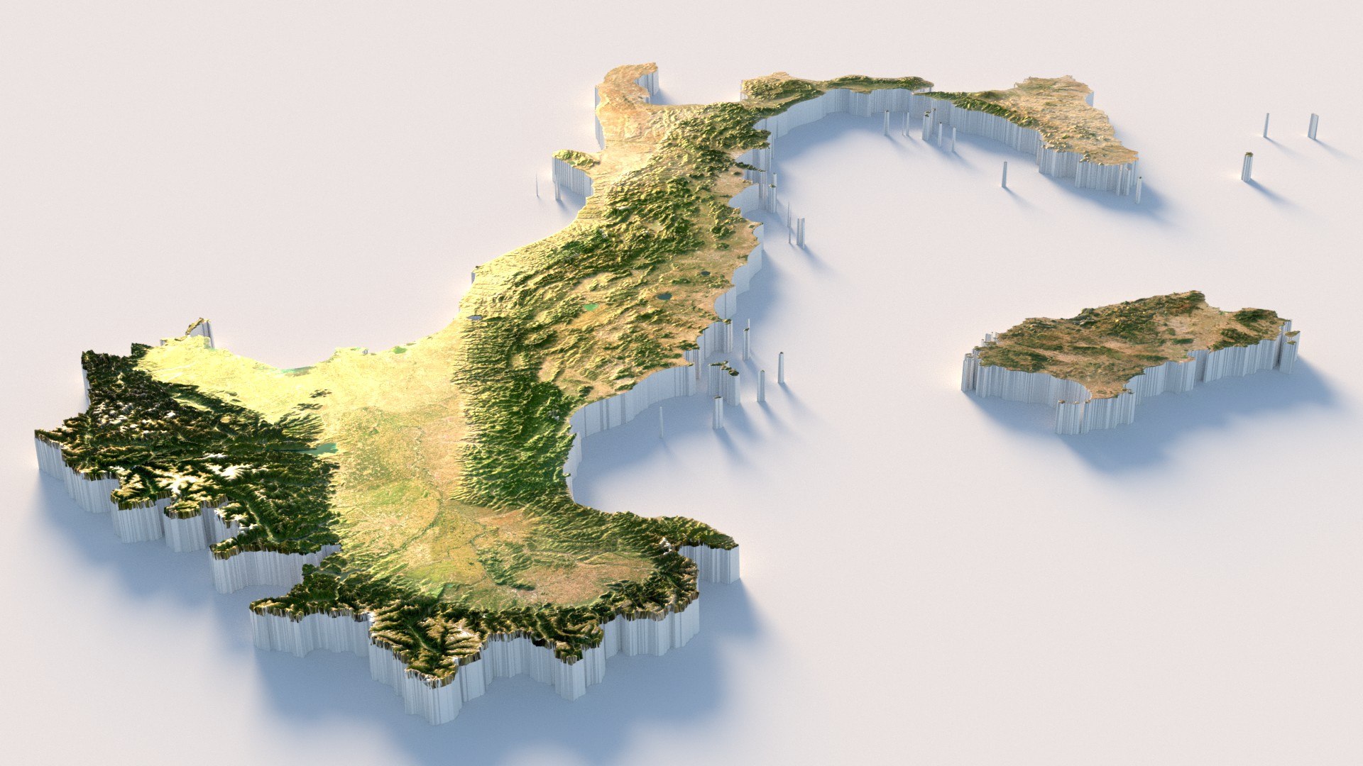 Italy Terrain Map 3D Model - TurboSquid 2336195