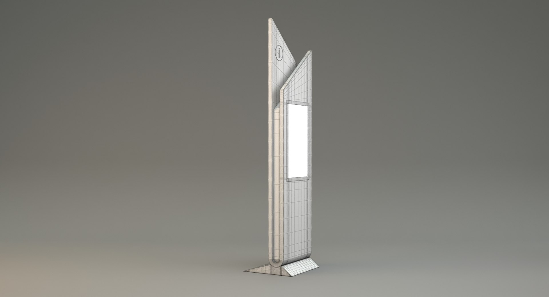 3D Kiosk Info - TurboSquid 1311334