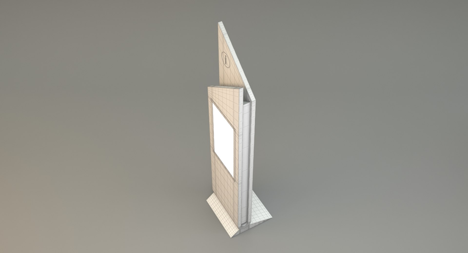 3D Kiosk Info - TurboSquid 1311334