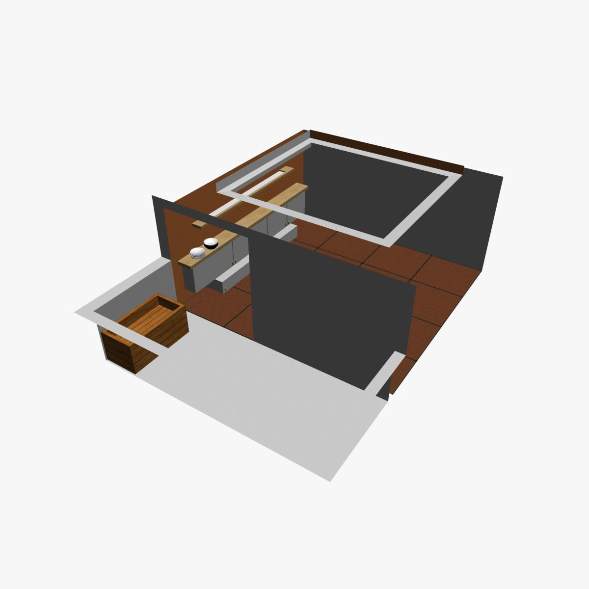 free interior living room 3d model