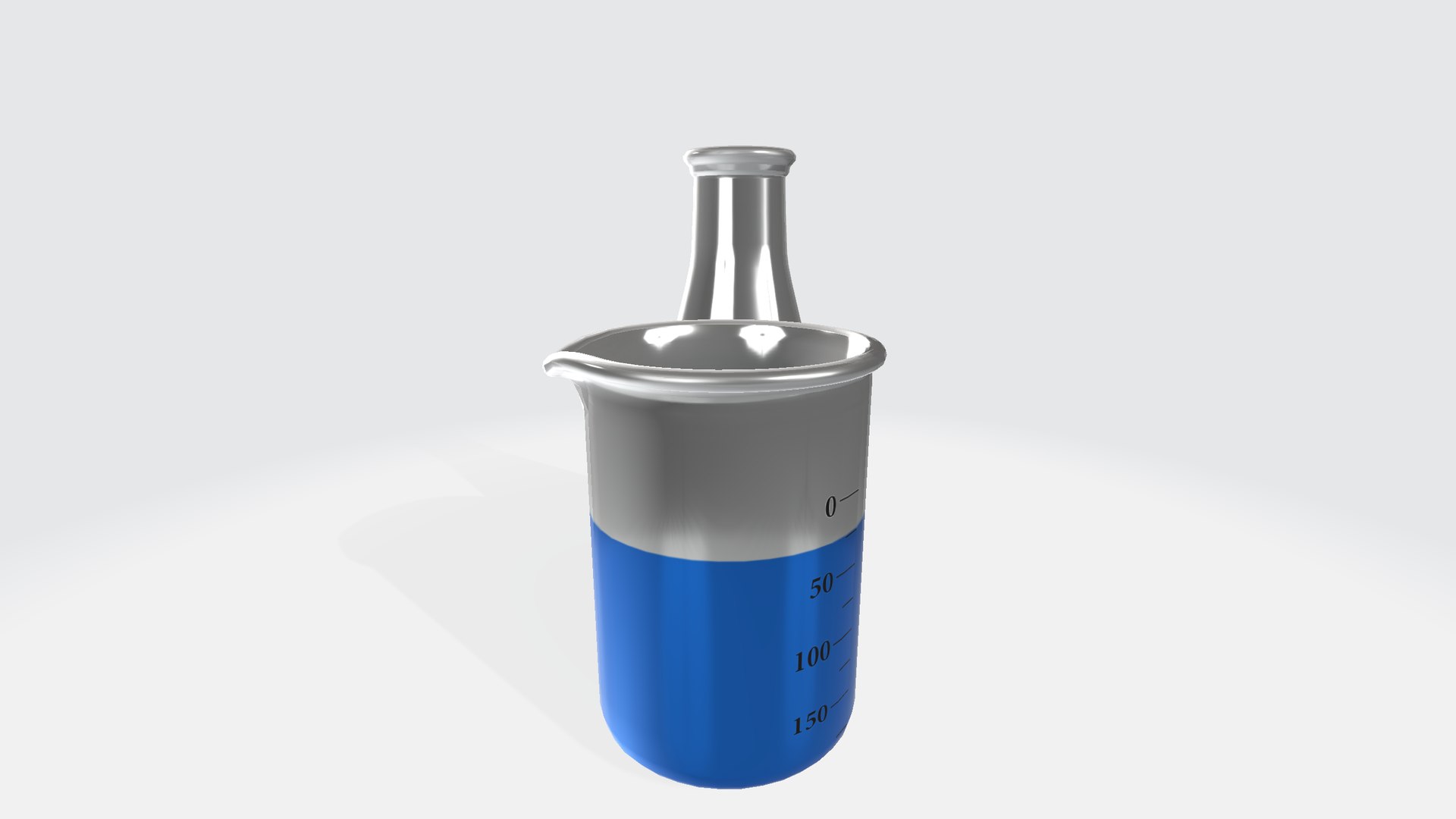 3D Model Beaker And Flask - TurboSquid 2342736