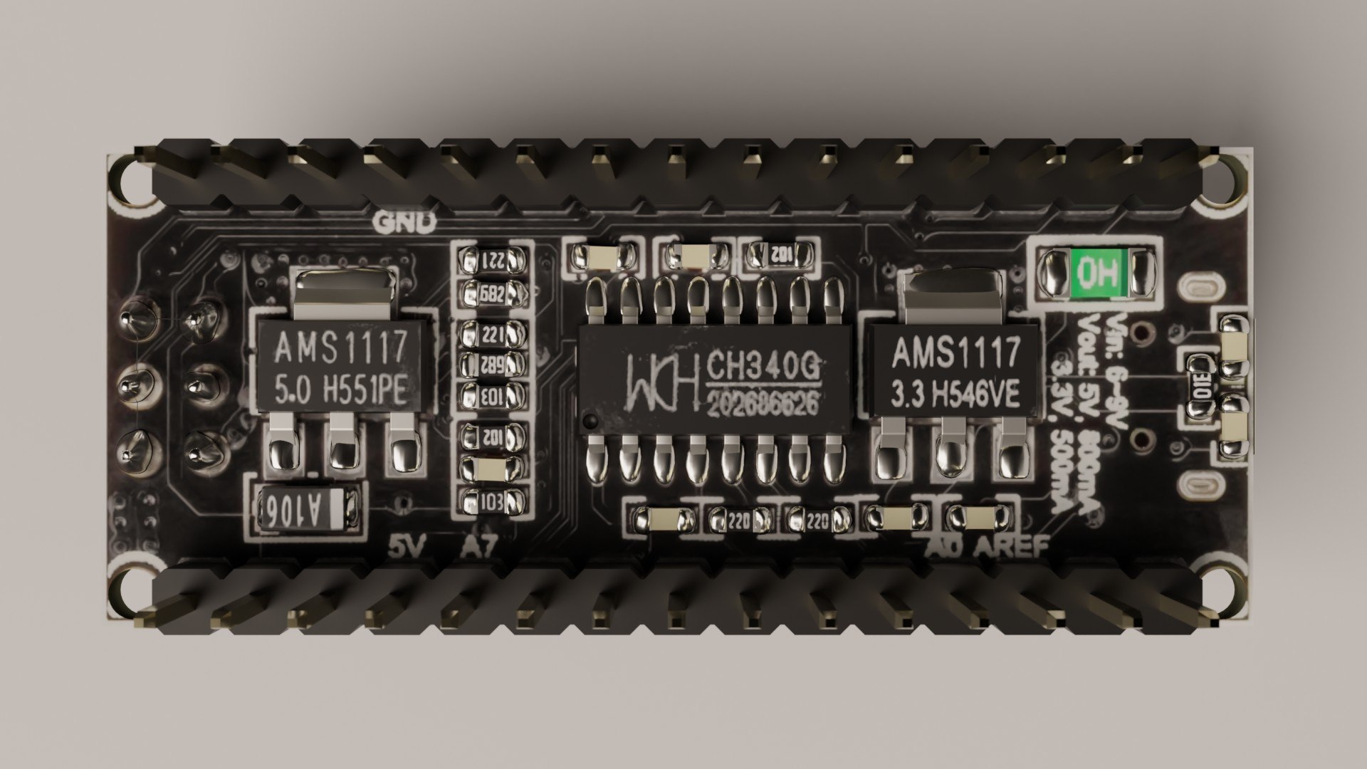 Arduino Nano V3 Robotdyn 3d Model Turbosquid 1786258