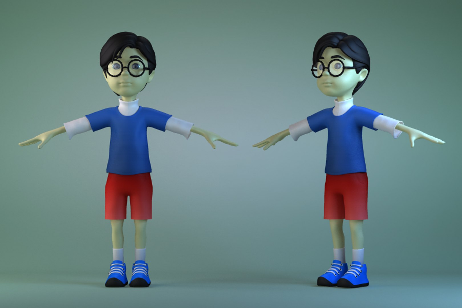 Characters Schoolchildren Little Boys 3D Model - TurboSquid 1653995