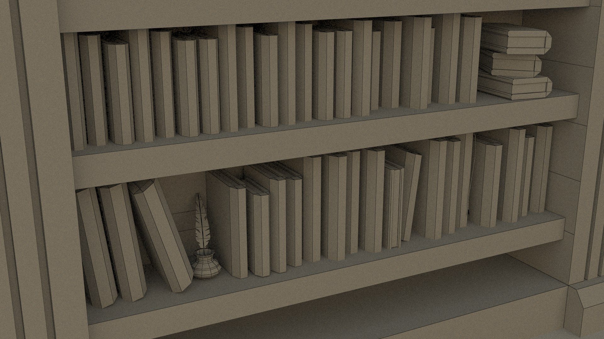 Bookshelf 3D Model - TurboSquid 1862647