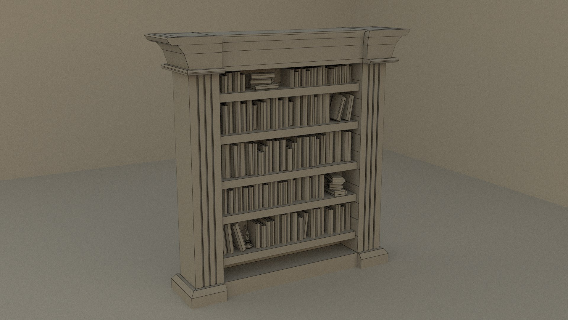 Bookshelf 3D Model - TurboSquid 1862647