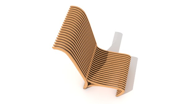 3D modern light wood slats model - TurboSquid 1282224