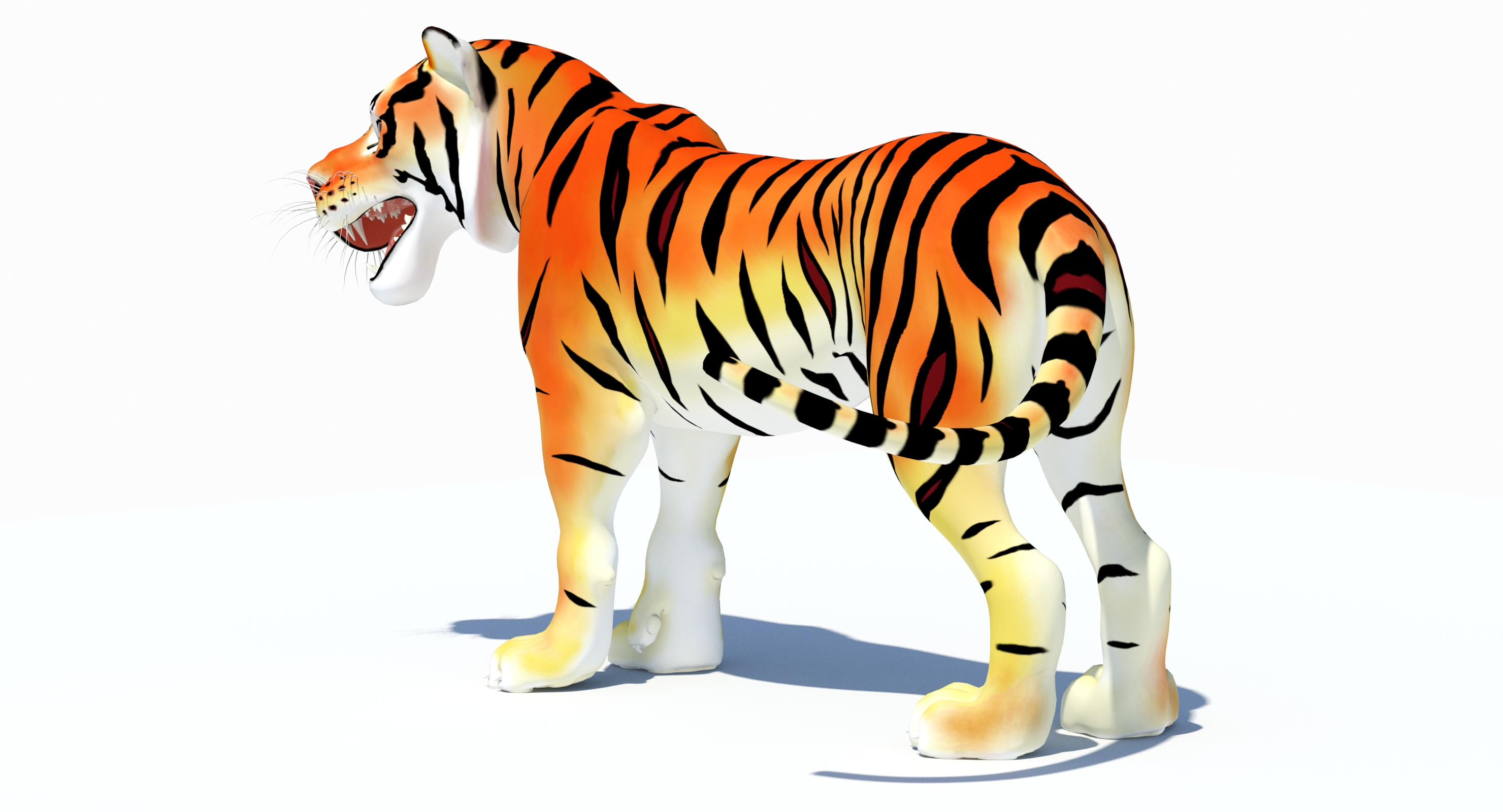 max cartoon tiger rigged