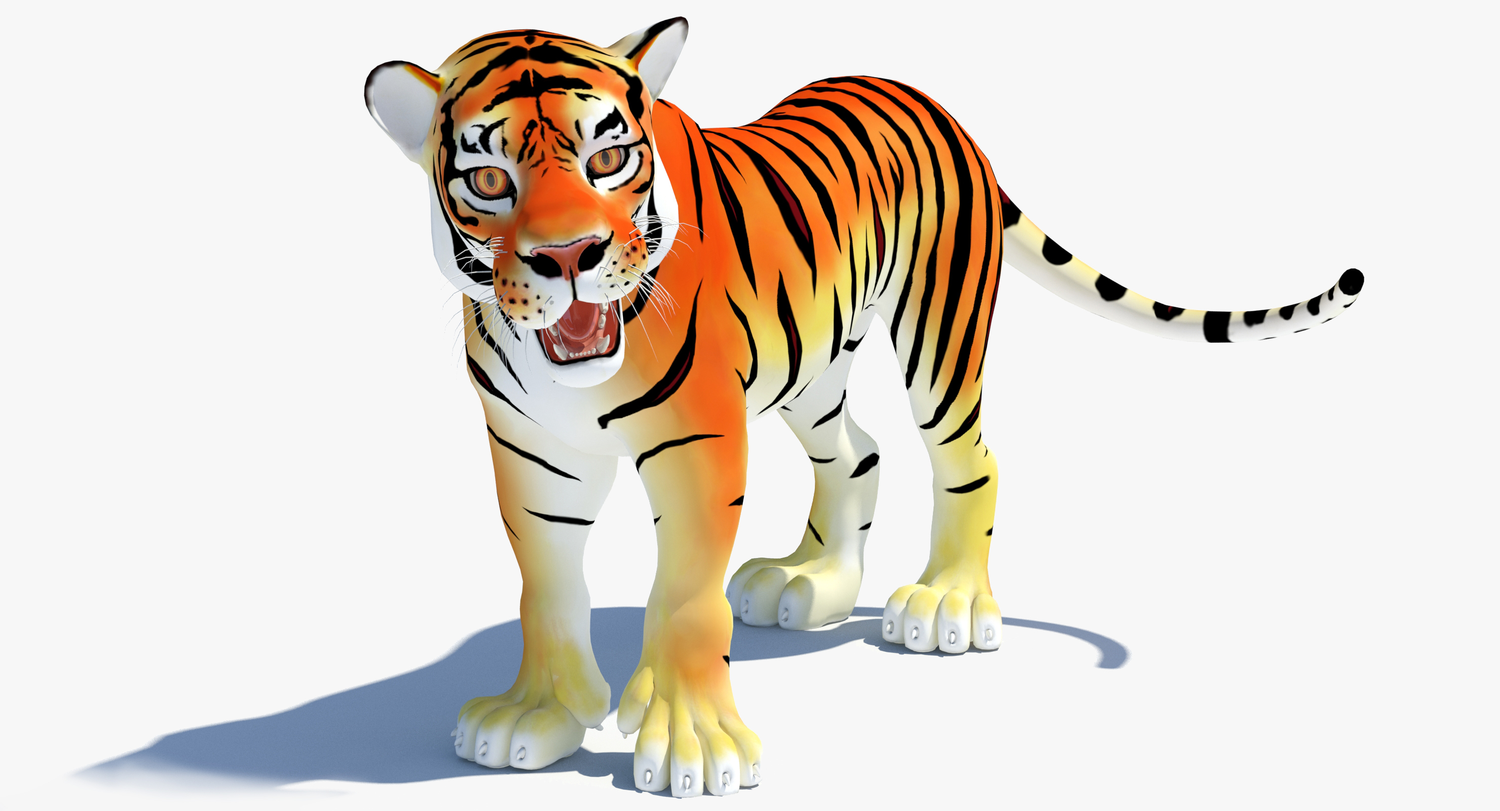 max cartoon tiger rigged