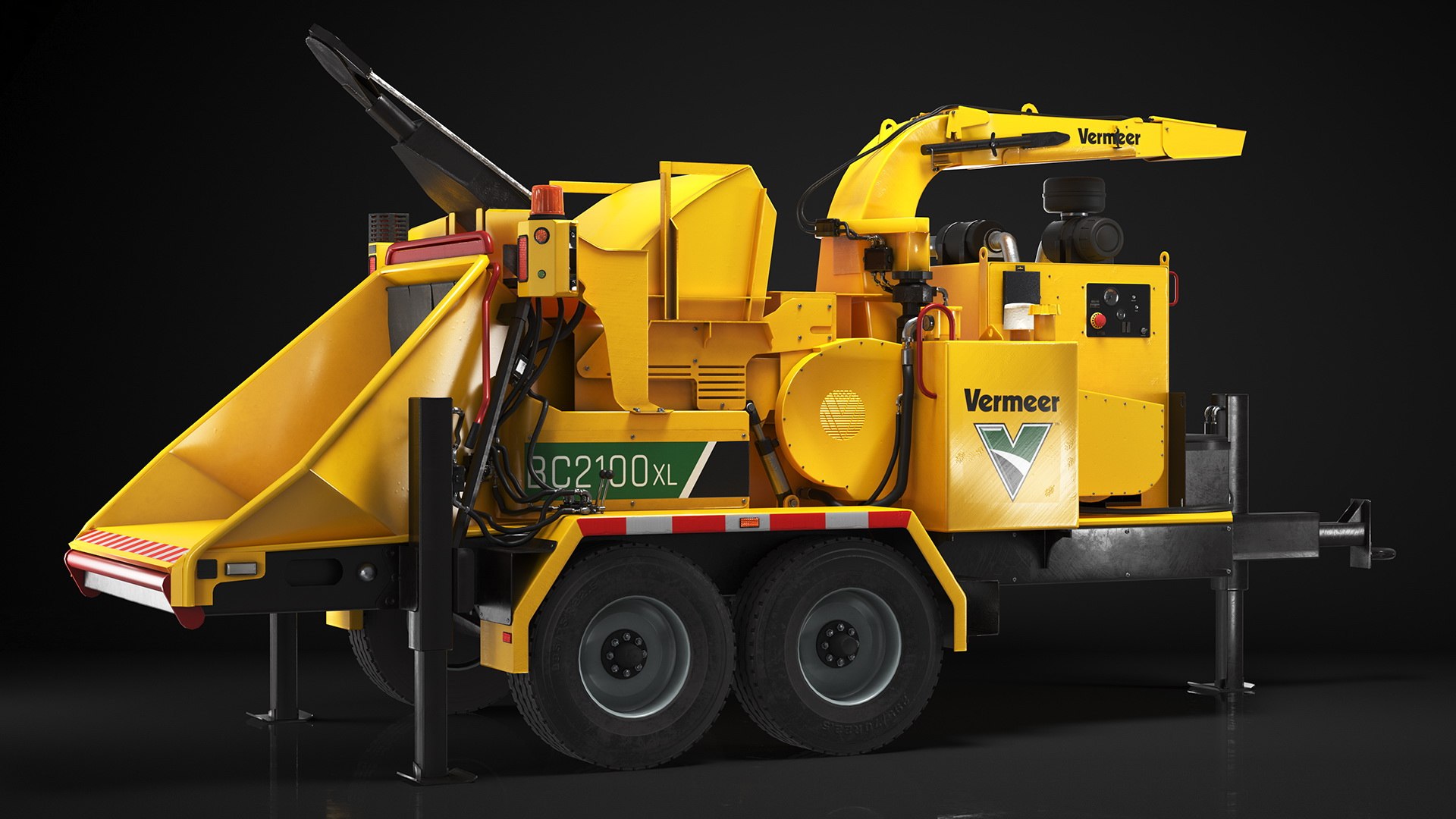 3D Towed Wood Chipper Vermeer - TurboSquid 1622016