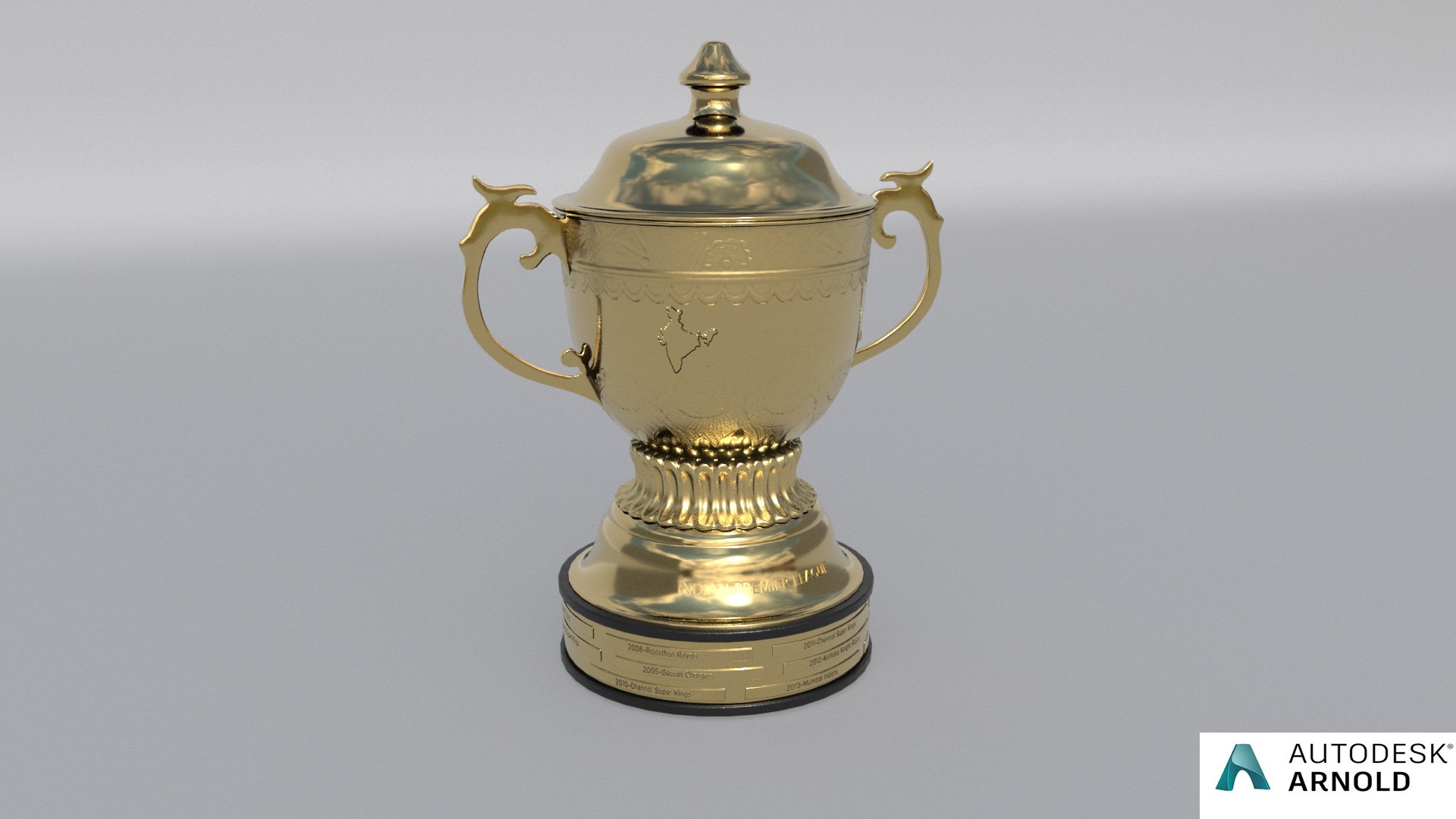 3D IPL Trophy - TurboSquid 2207766
