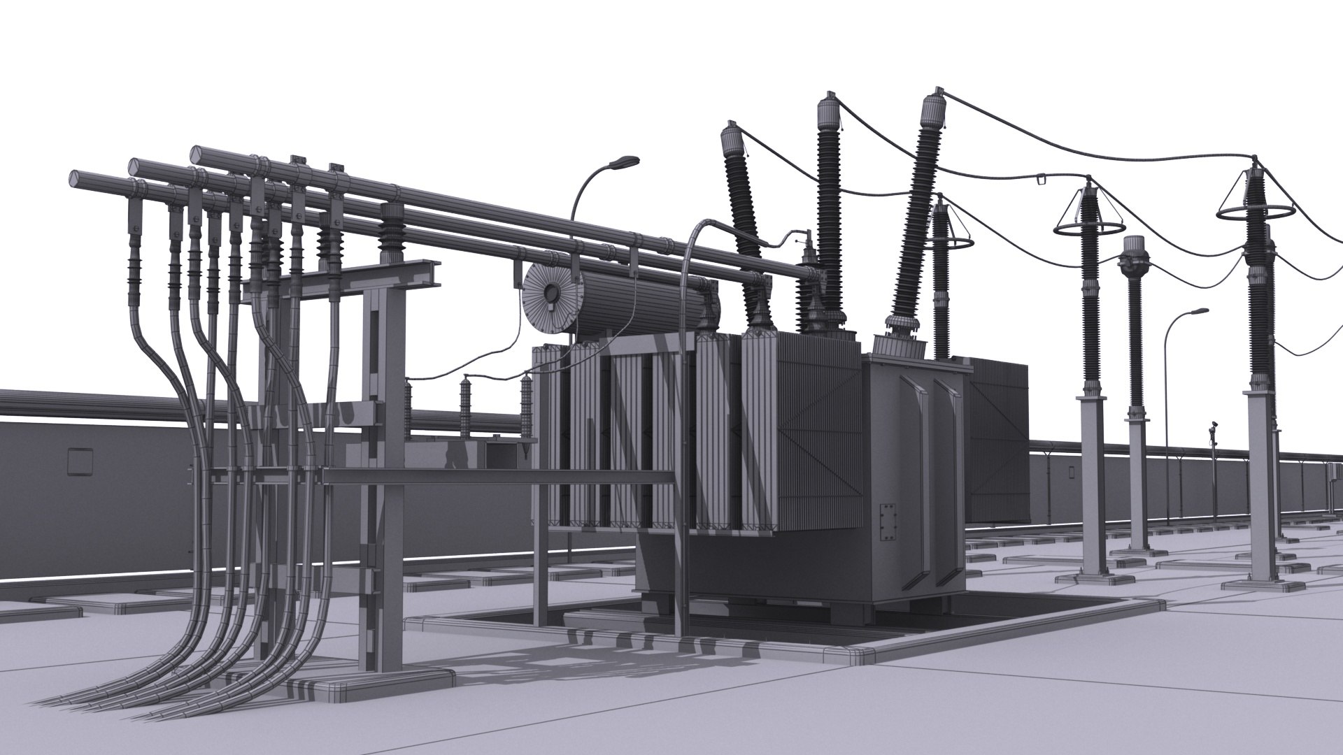 Substation 2 3D Model - TurboSquid 2229504