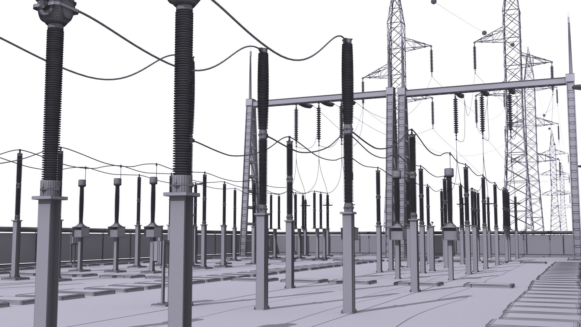 Substation 2 3D Model - TurboSquid 2229504