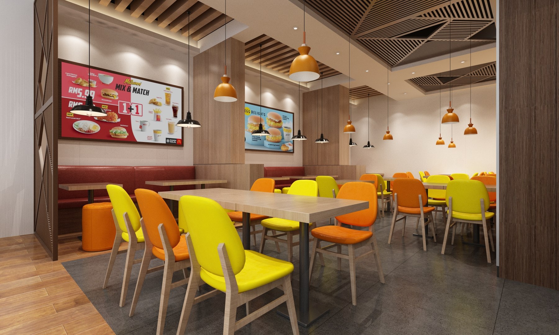 3D Fast Food Restaurant 05 - TurboSquid 2042157