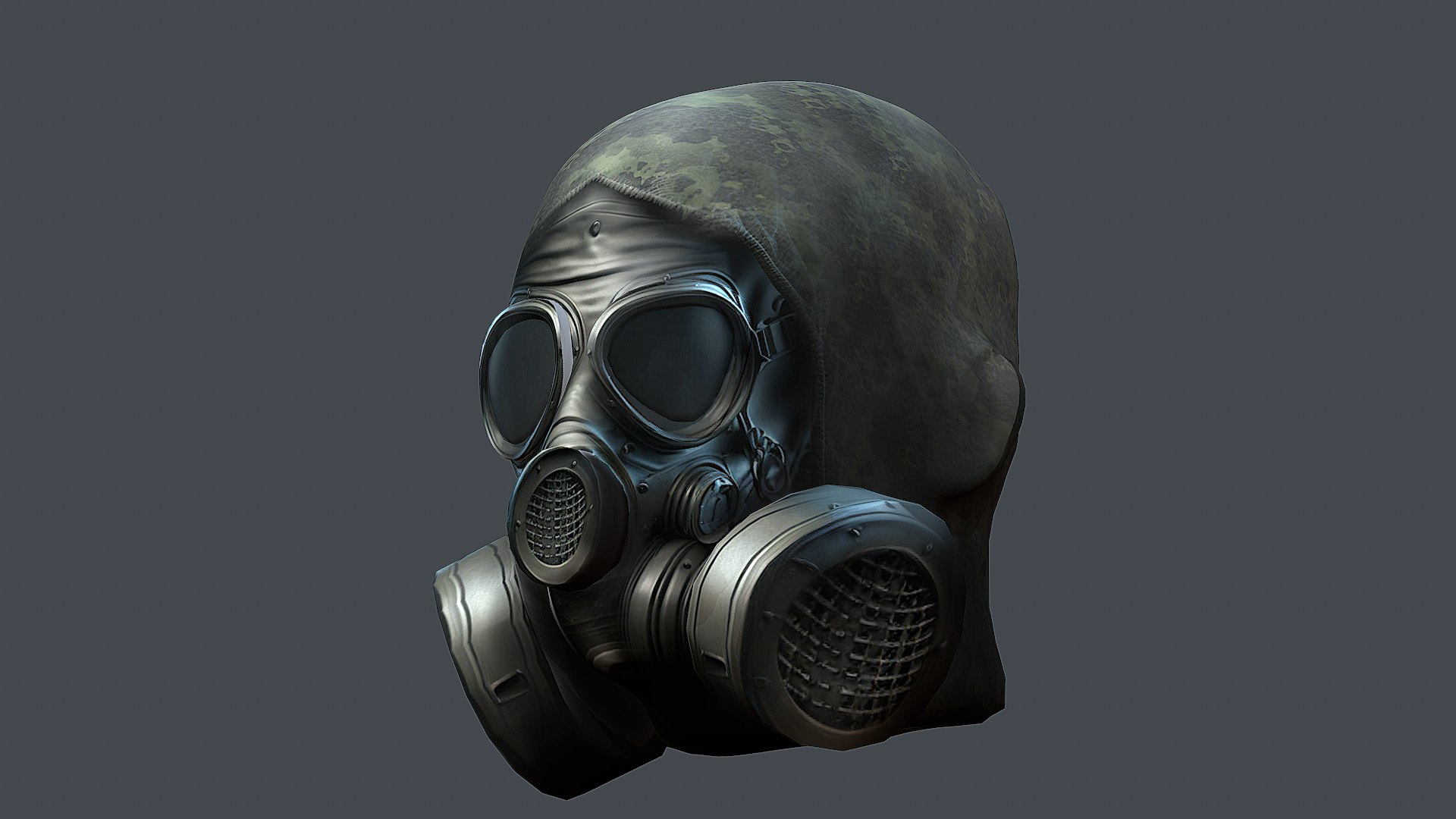 Gas Mask Helmet Military Combat Fantasy Cyborg Space 3D Model ...