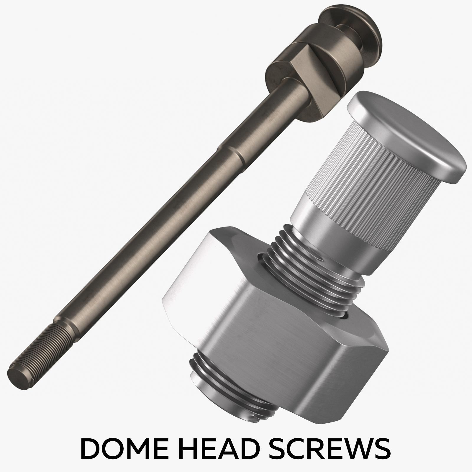 3D dome head screws model - TurboSquid 1482304