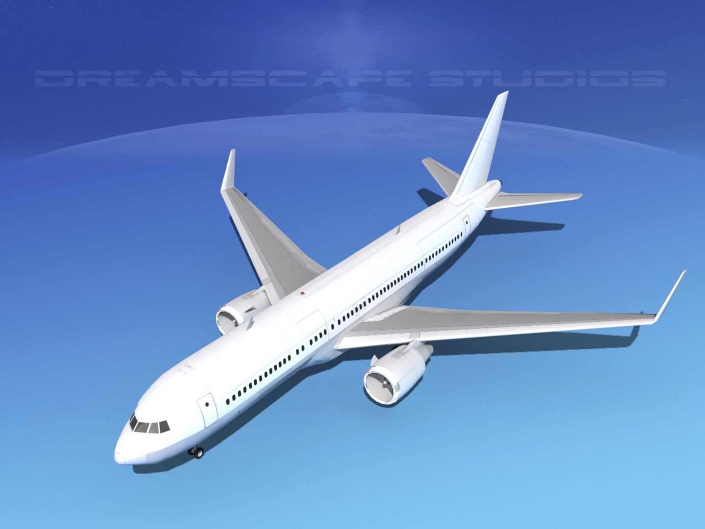 3d Model Of Airlines Boeing 767 767-300