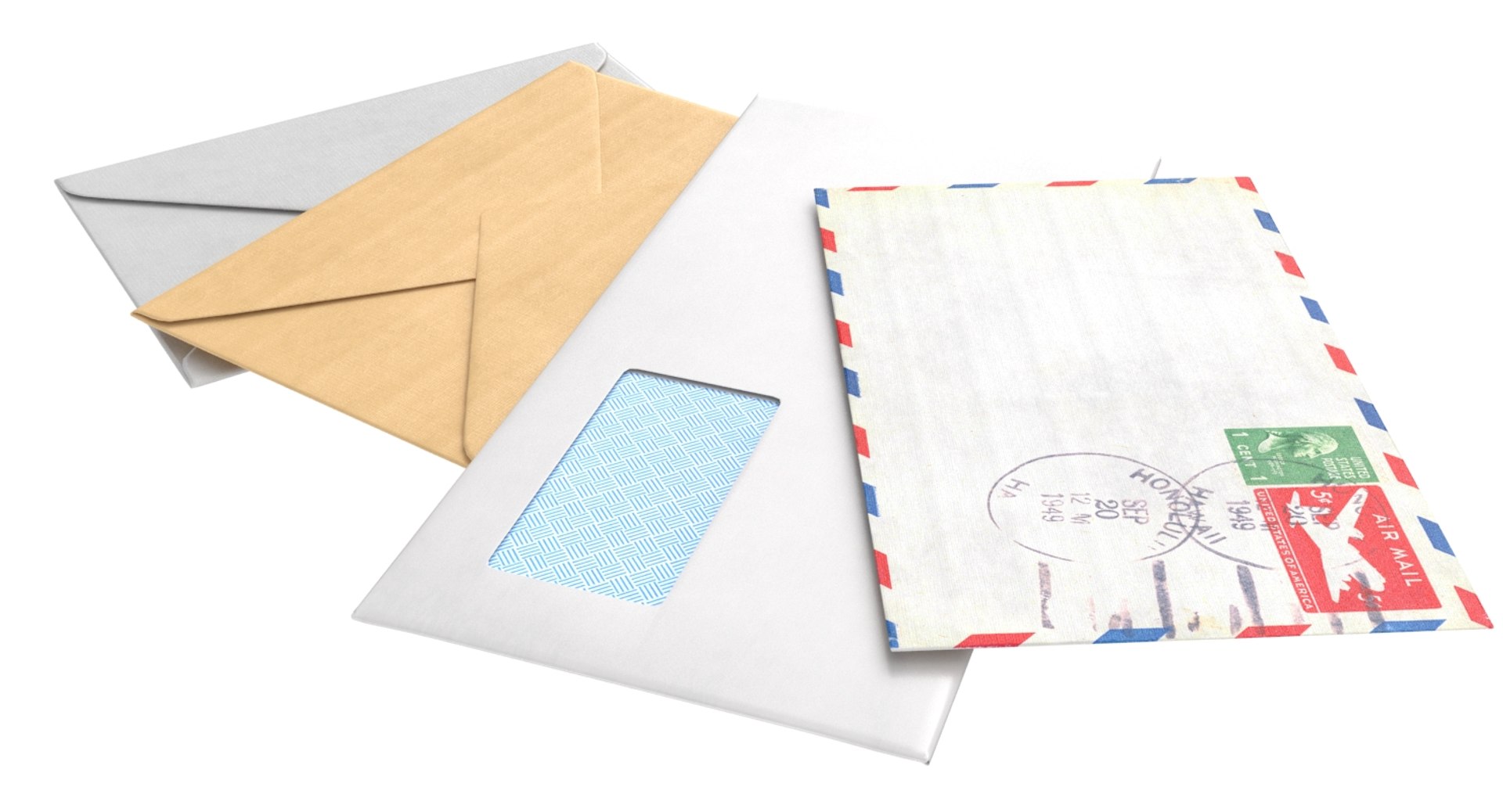 Real Envelope 3D - TurboSquid 1332916
