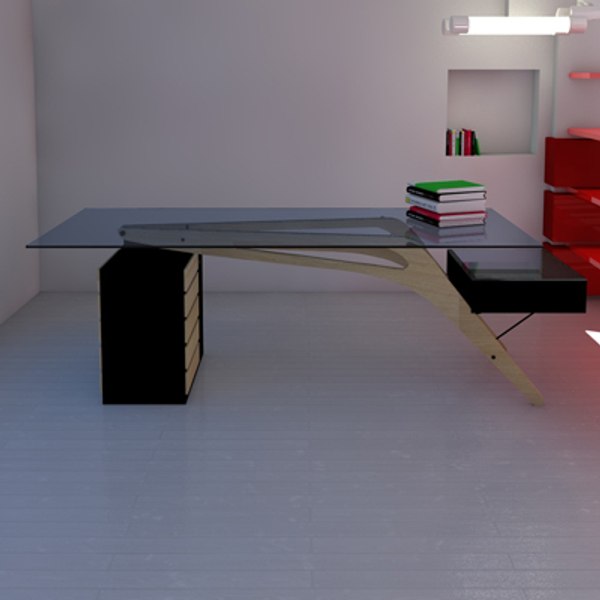 3d model cavour writing desk