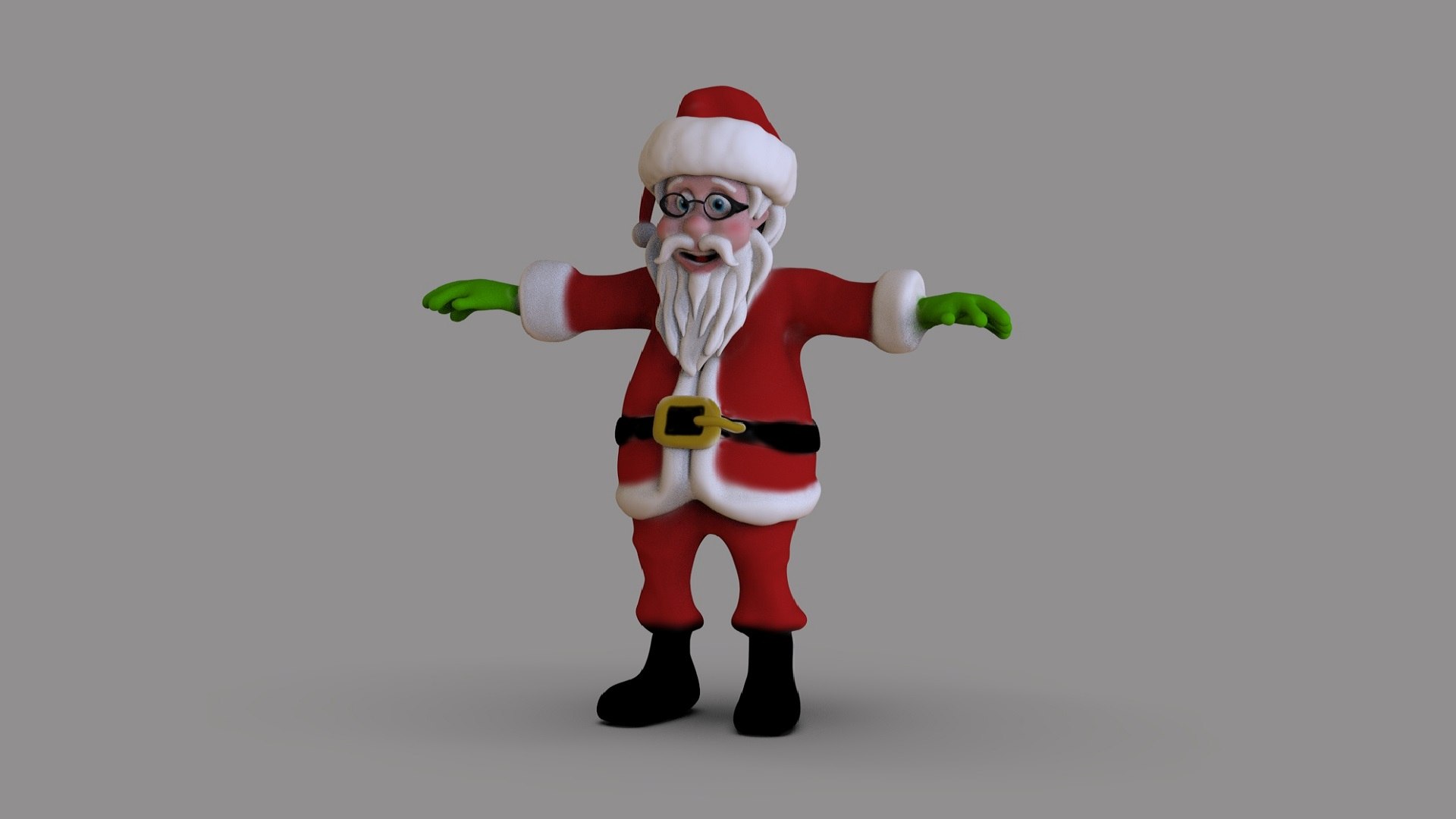 Santa Claus Toon 3D Model - TurboSquid 2158911