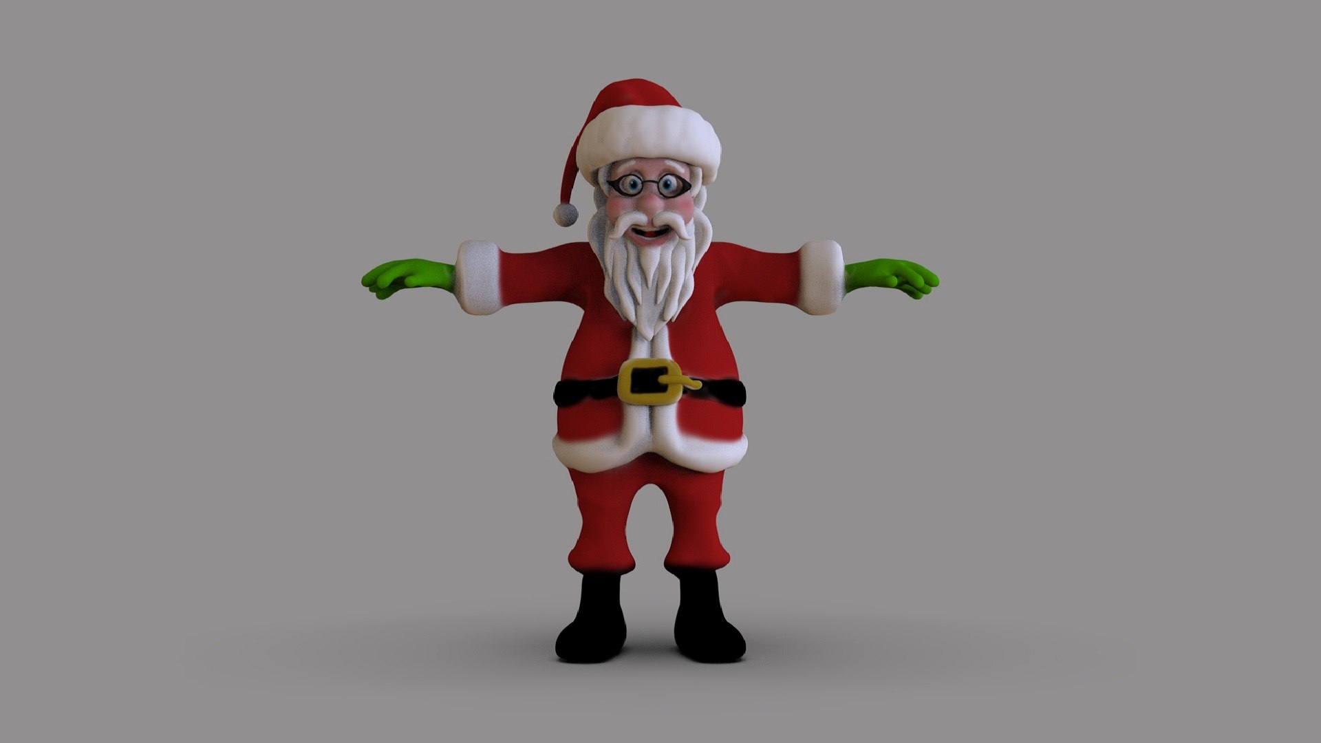 Santa Claus Toon 3D Model - TurboSquid 2158911