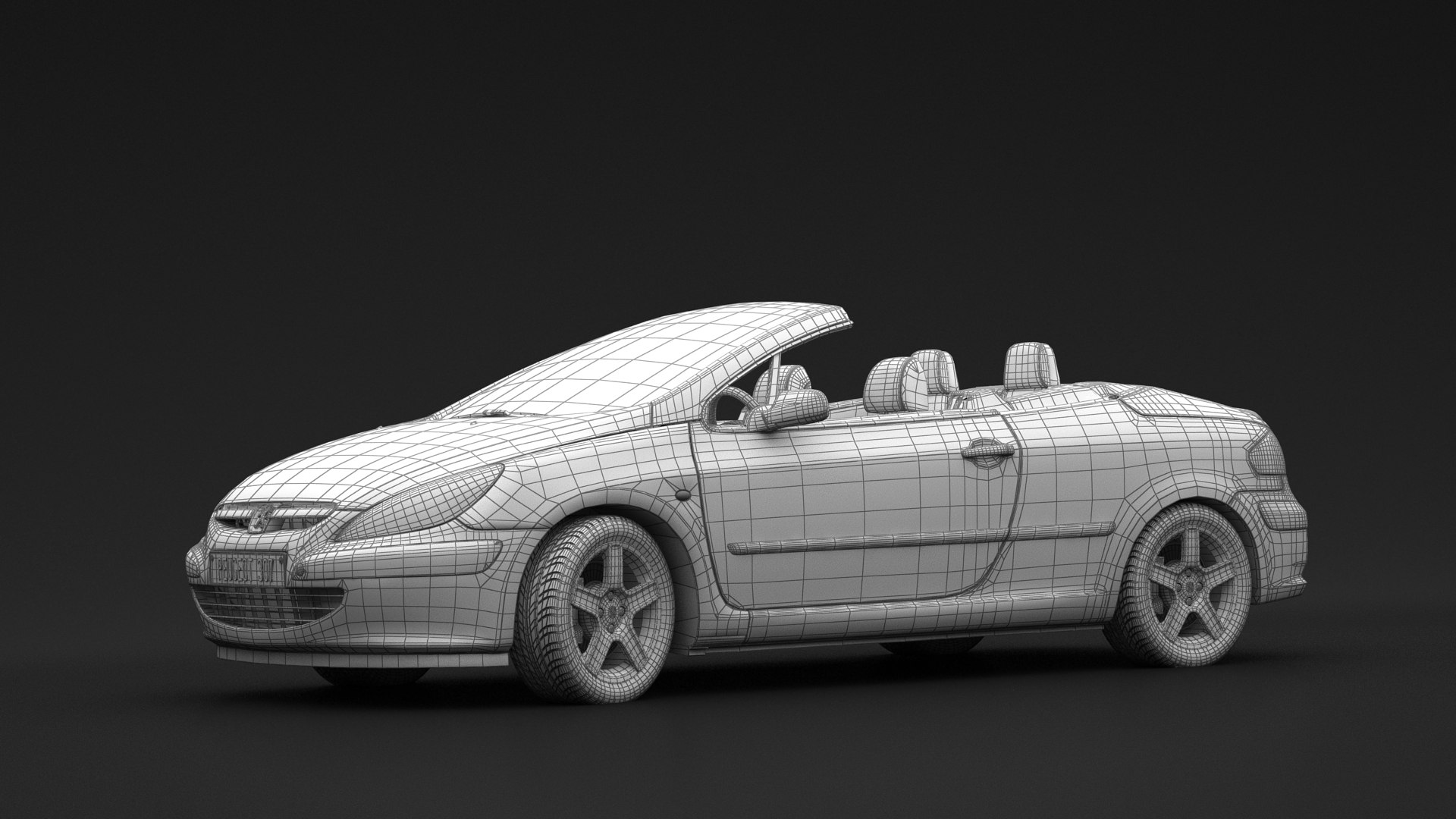 3D Peugeot 307 CC - TurboSquid 2010919