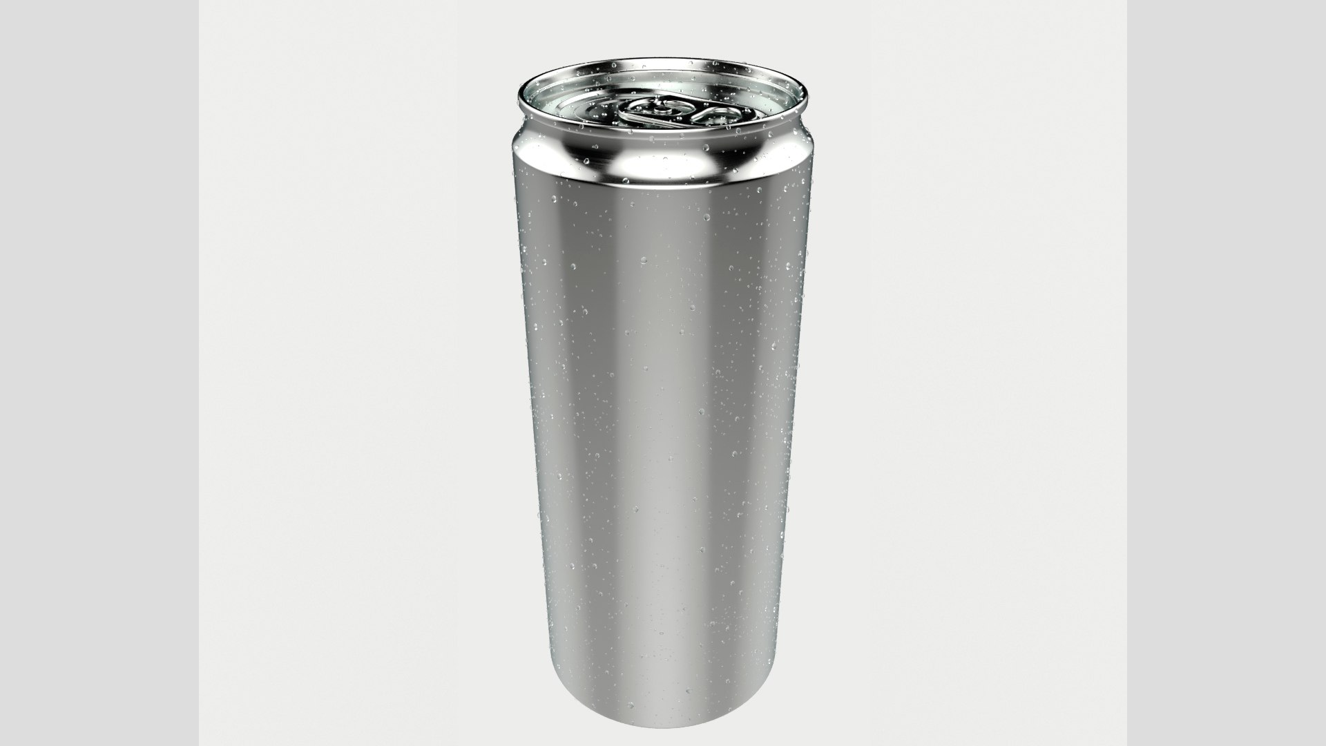 Slim Soda Can 250ml Water Drops 3D model - TurboSquid 1903411