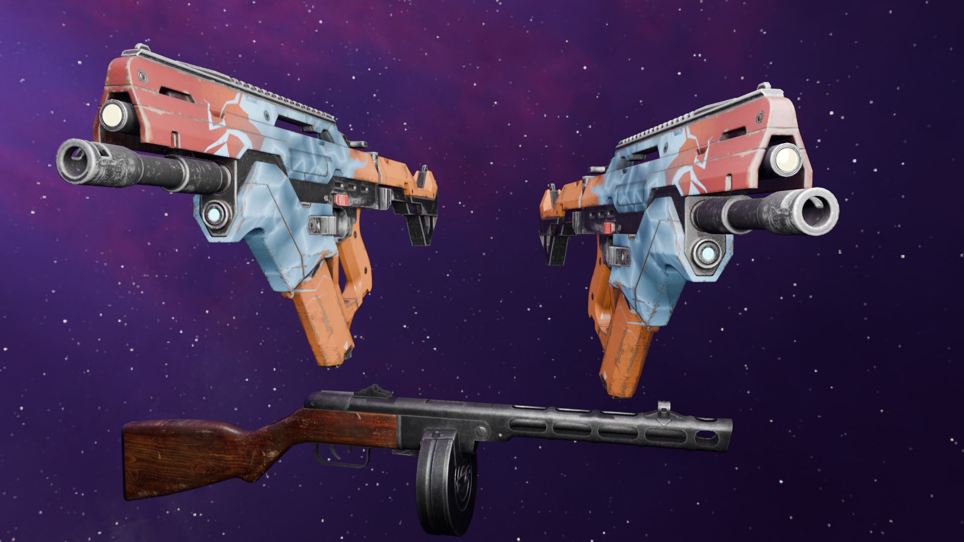 Stylized Guns Pack 34 Unique Game-Ready Weapons Models 3D - TurboSquid ...