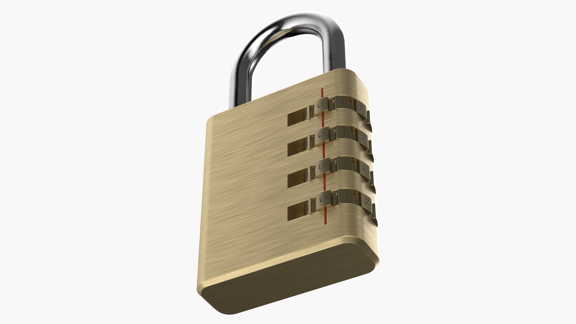Combination Padlock 3D Model - TurboSquid 2021553