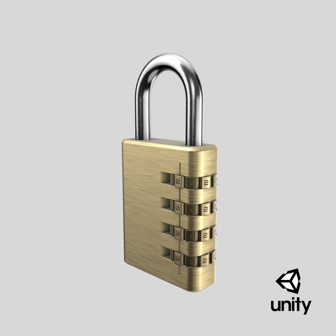 Combination Padlock 3D Model - TurboSquid 2021553