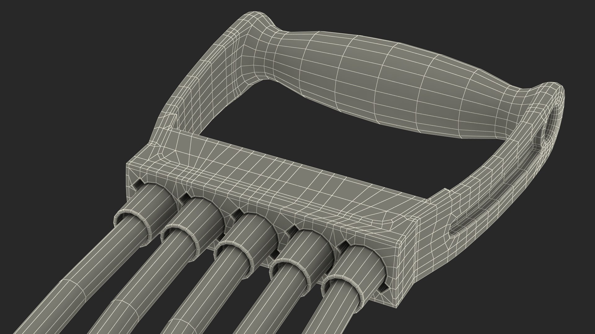 Soft Chest Expander Bent Black model - TurboSquid 2015358