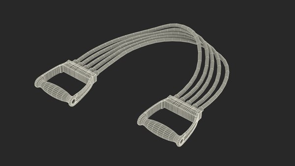 Soft Chest Expander Bent Black model - TurboSquid 2015358