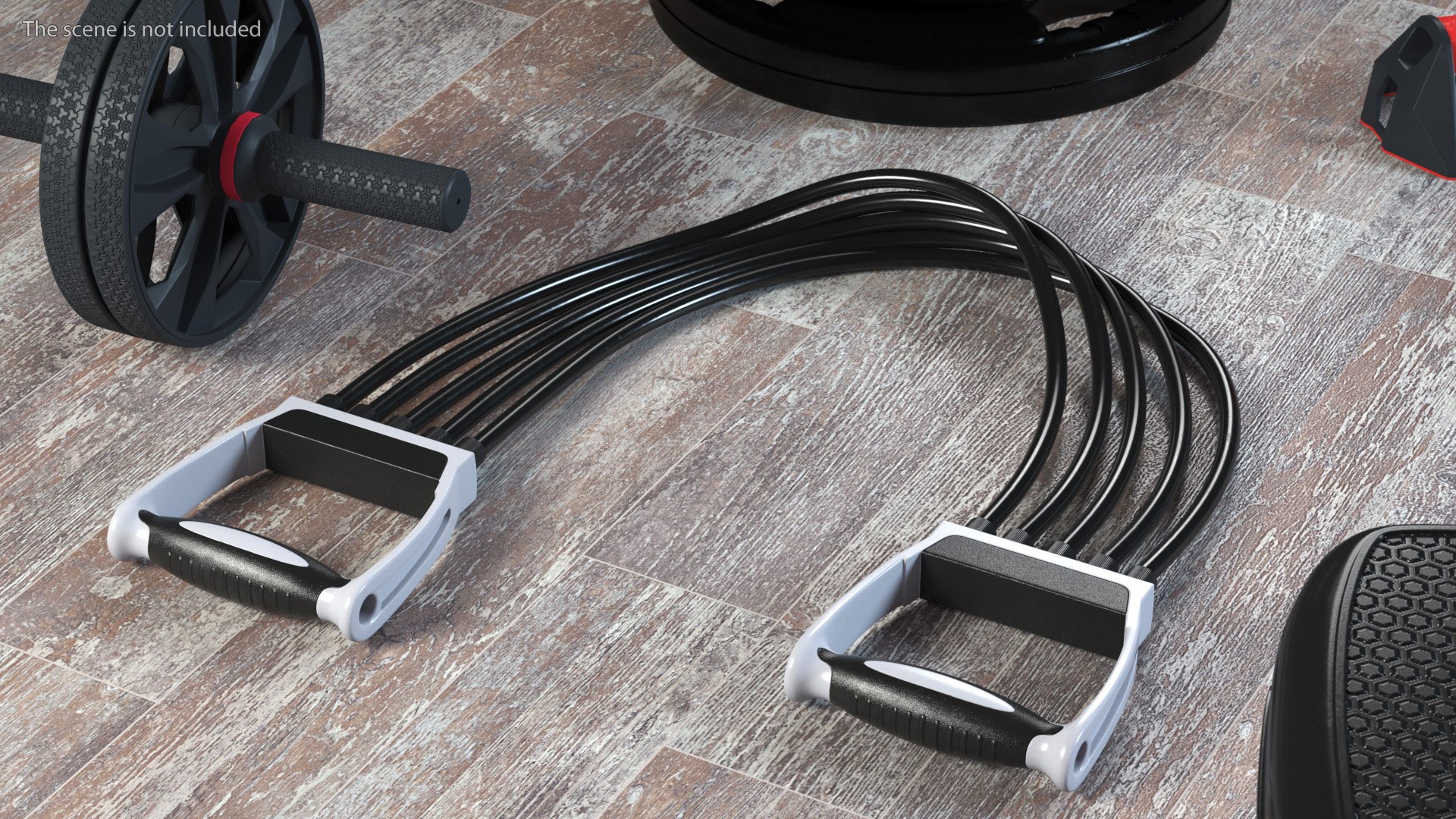 Soft Chest Expander Bent Black model - TurboSquid 2015358