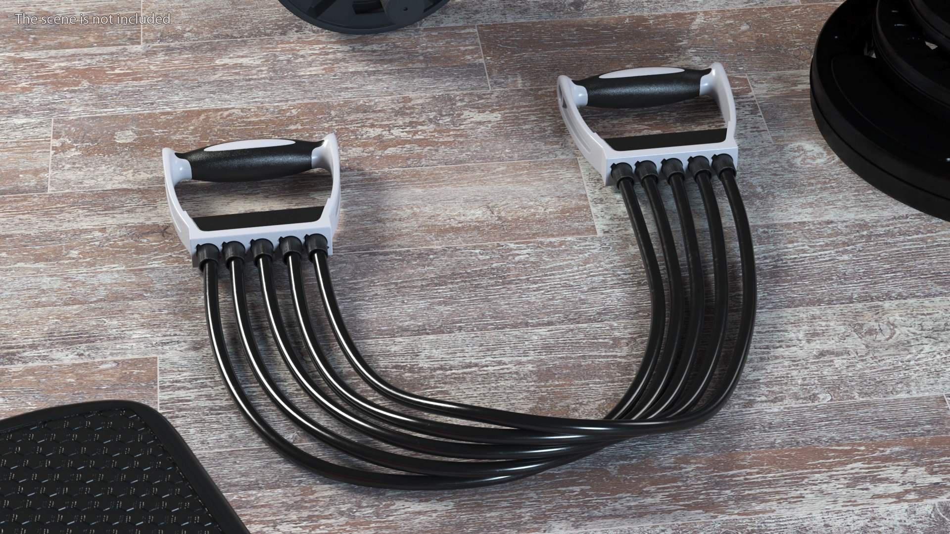 Soft Chest Expander Bent Black model - TurboSquid 2015358