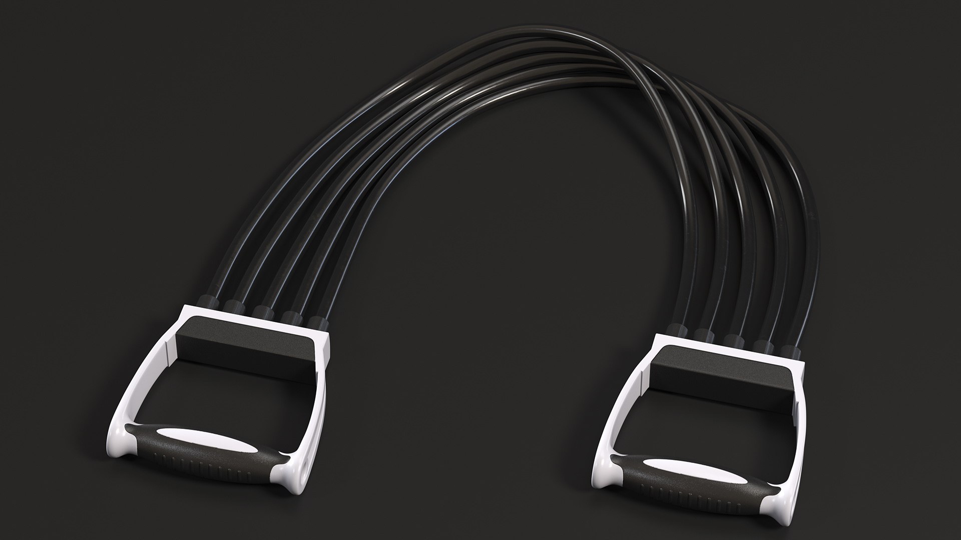 Soft Chest Expander Bent Black model - TurboSquid 2015358