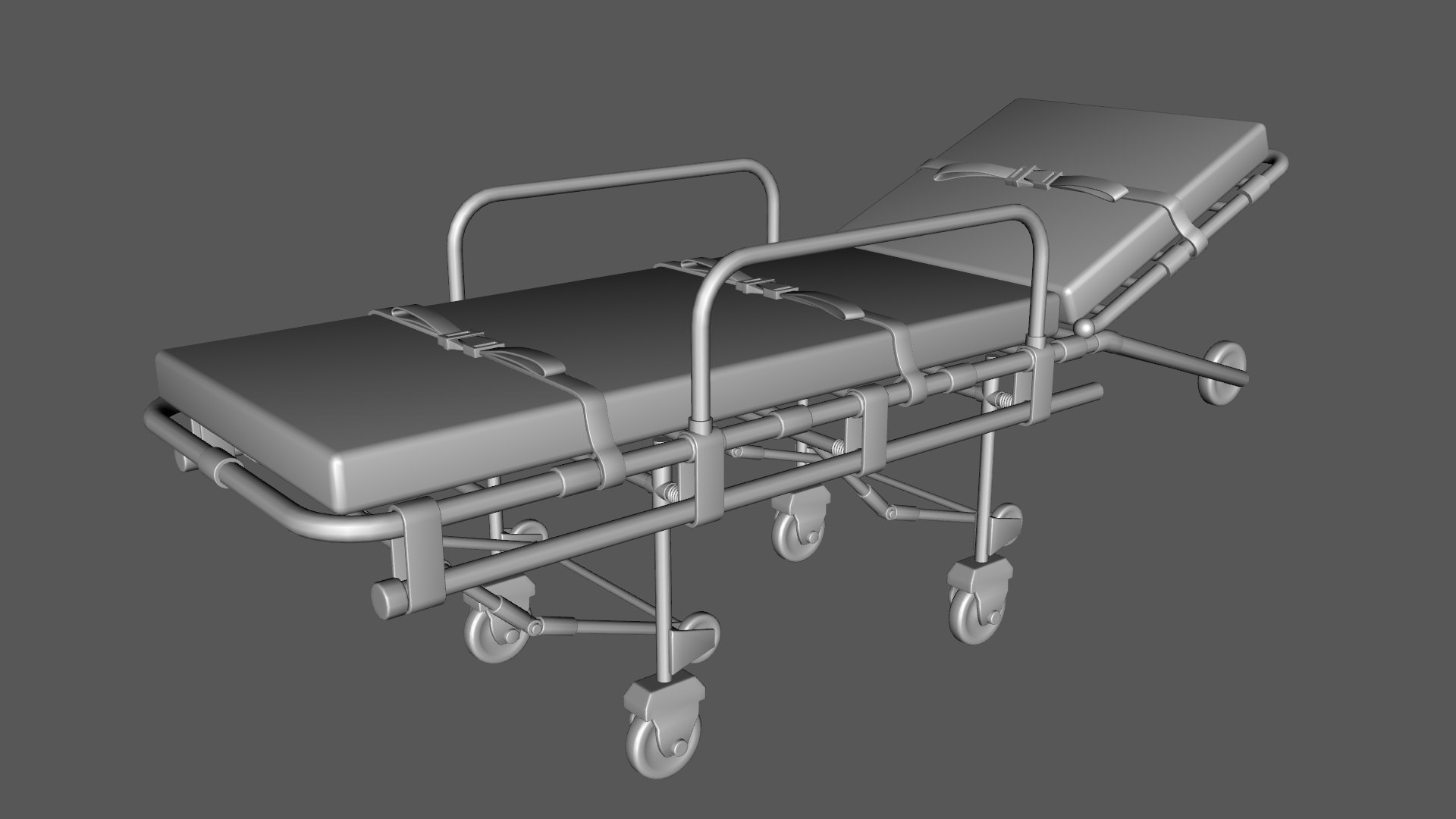 3D EmergencyBedMedical Emergency Bed Low-poly 3D Model - TurboSquid 2339646