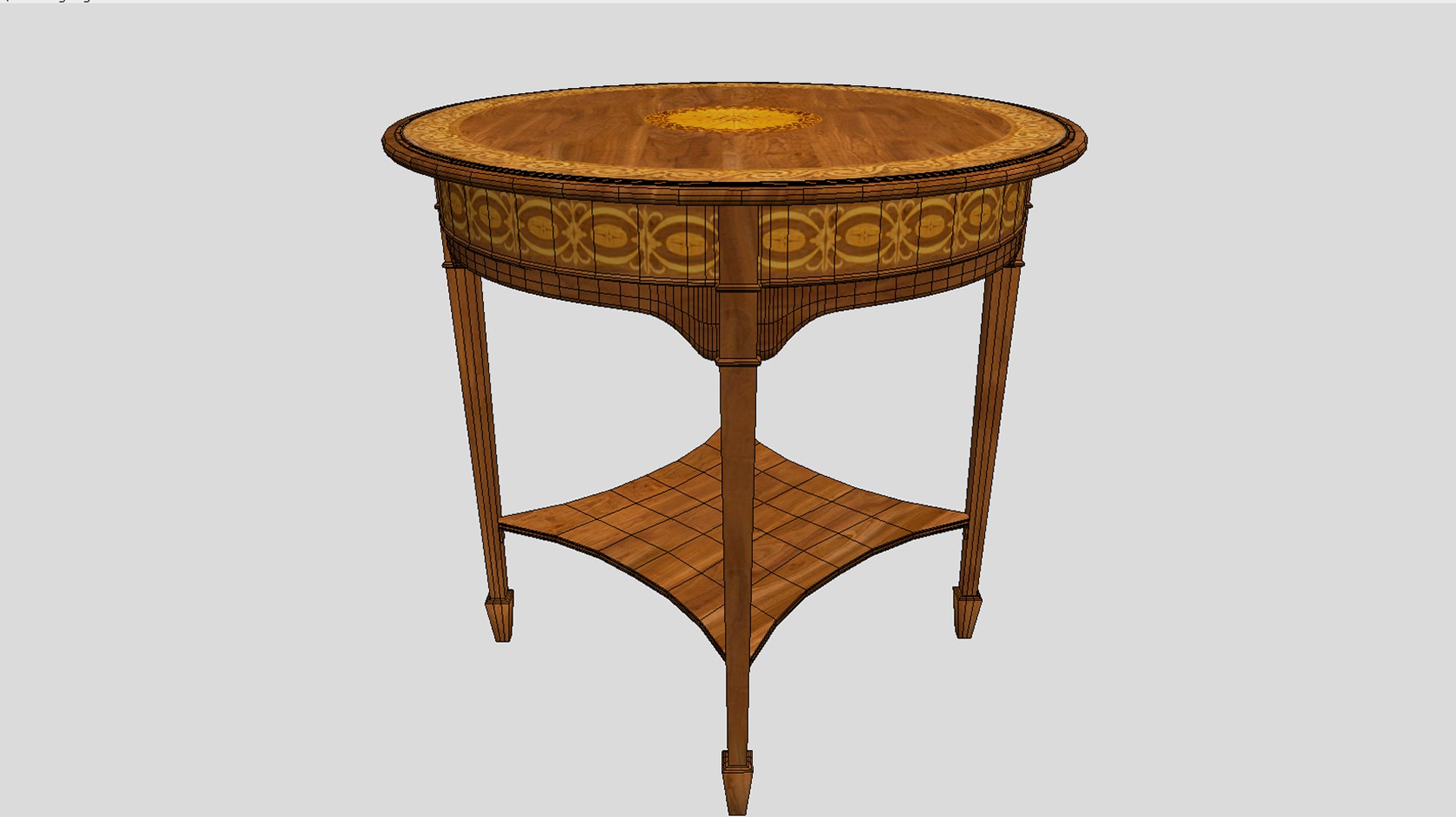 Vintage Side Table 3D model - TurboSquid 2152520