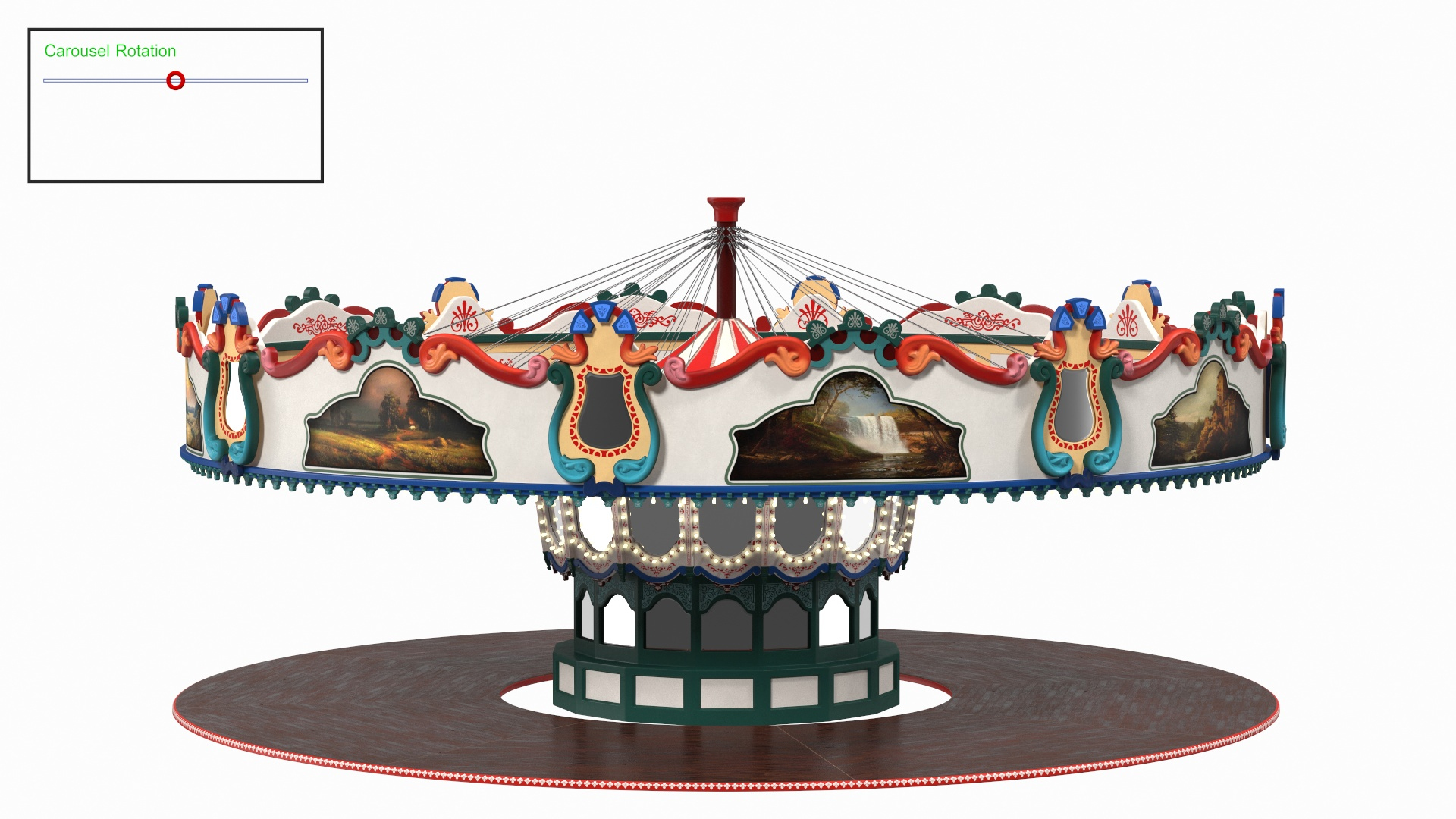 3D Carousel Rigged - TurboSquid 1598644