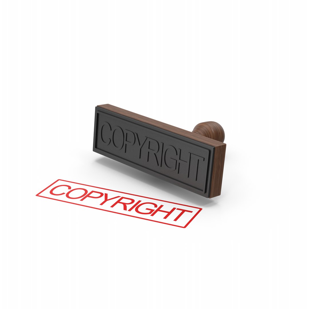 3D Copyright Rubber Stamp - TurboSquid 2387797
