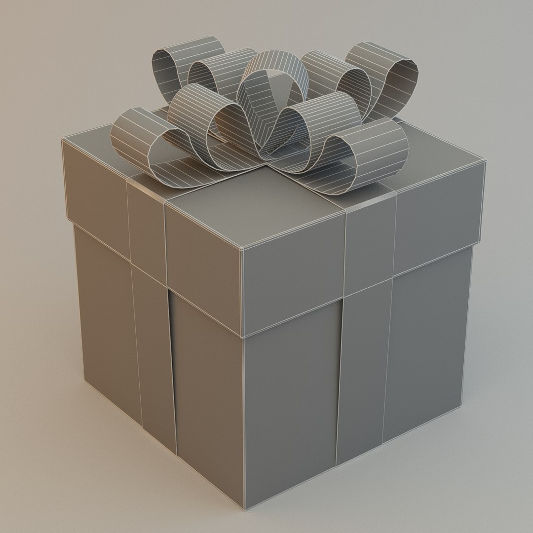 Gift Box 3d Model